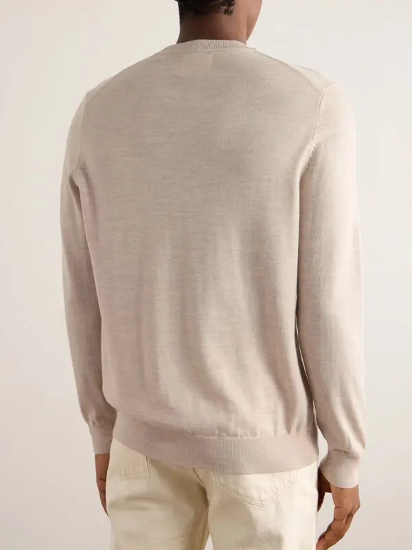 Nn07 Ted 6605 Wool Sweater - Neutrals