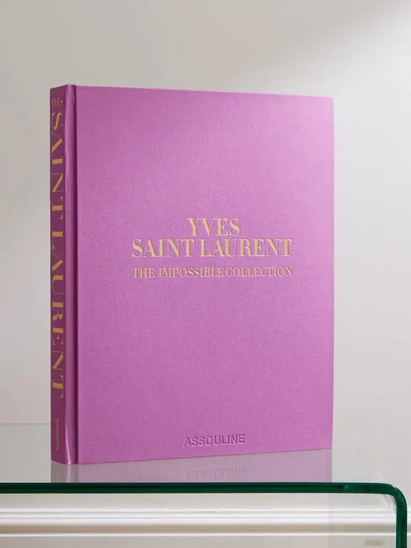 Assouline Yves Saint Laurent: The Impossible Collection Hardcover Book - Purple