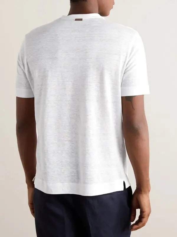 Zegna Linen-jersey T-shirt - White