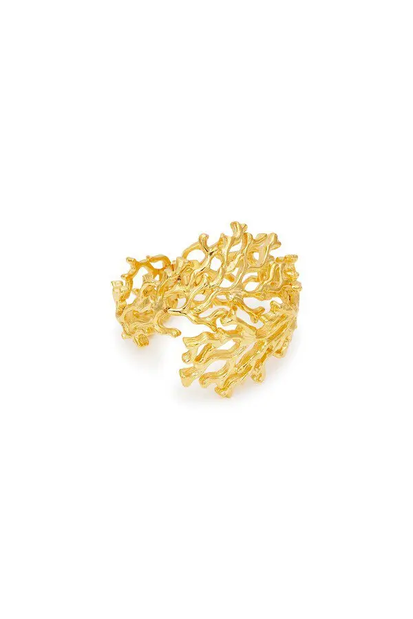 KENNETH JAY LANE Sea Branch Cuff Bracelet - Gold