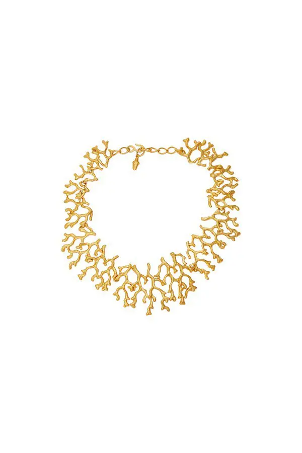 KENNETH JAY LANE Sea Branch Necklace - Gold