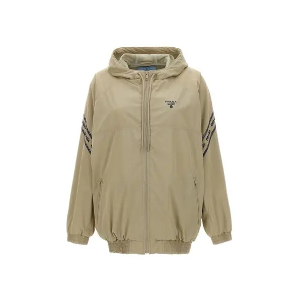 Prada Logo Jacket - Beige