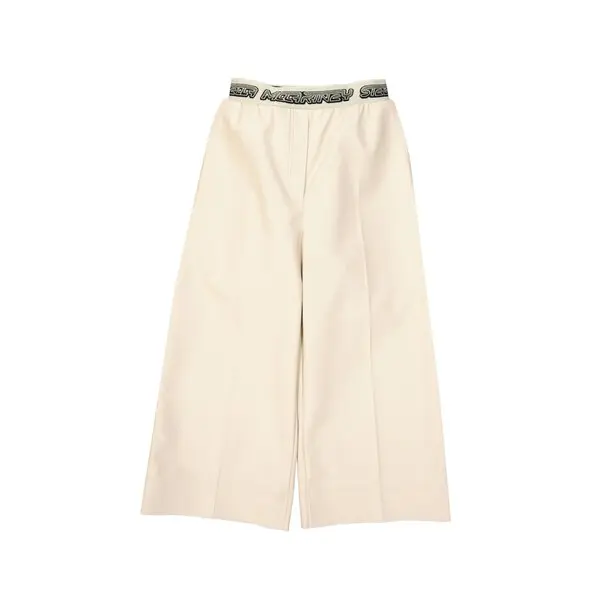 Stella McCartney Cropped Logo Pants - Beige