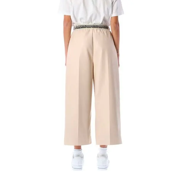 Stella McCartney Cropped Logo Pants - Beige