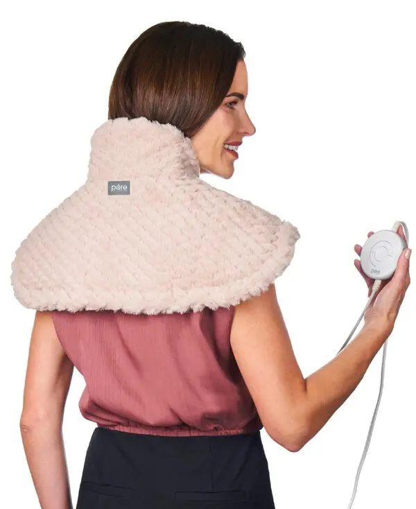 PURE ENRICHMENT Pureradiance Neck Shoulder Luxury Heating Pad - Rose Quartz