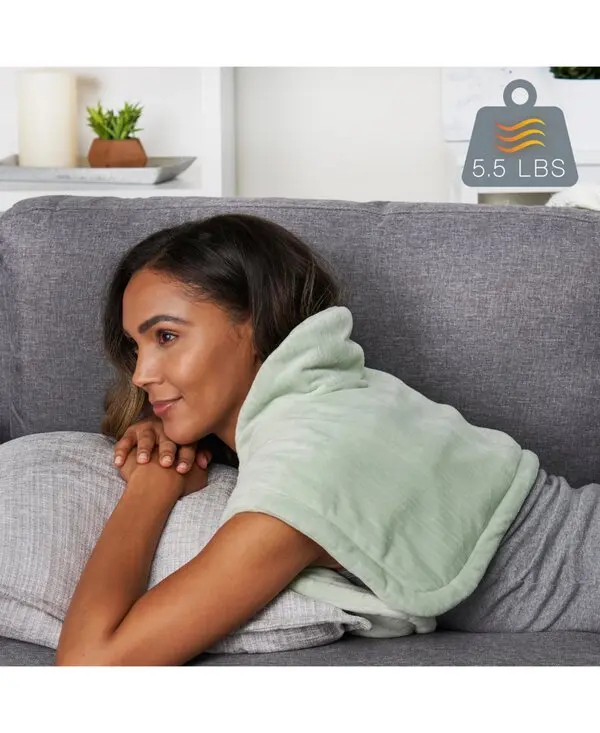 PURE ENRICHMENT Weightedwarmth Weighted Neck And Shoulder Heating Pad - Mint