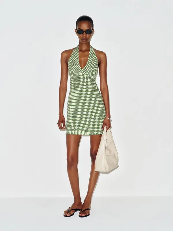 REFORMATION Delanie Mini Dress - Green