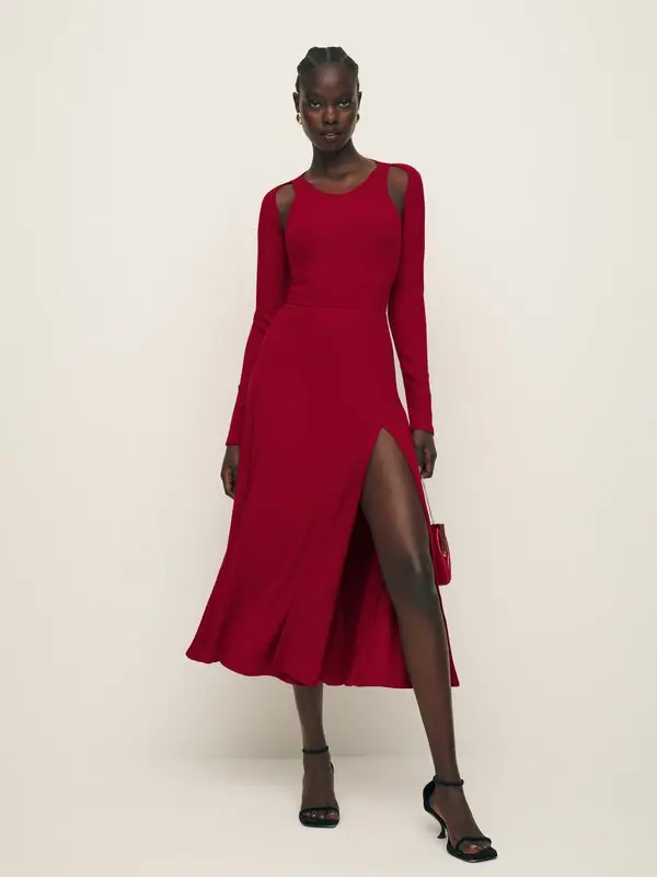 laurel knit dress reformation Reformation Laurel Knit Dress