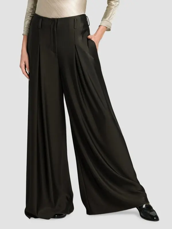 Giorgio Armani Jersey Wide-leg Pants