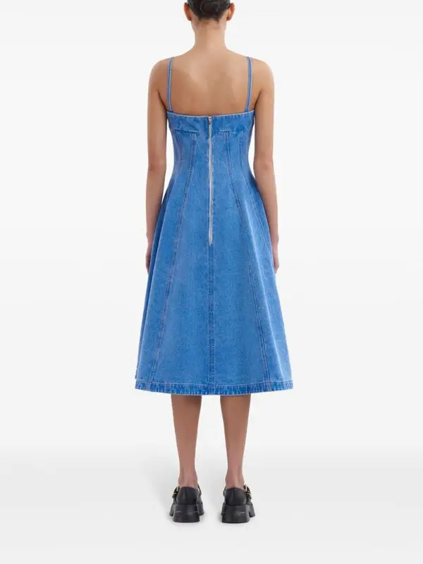 blue dart dress Lafayette 148 New York