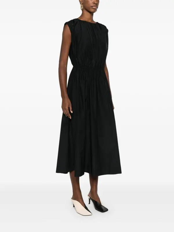 Loulou De Saison Aphrodite Gathered Midi Dress