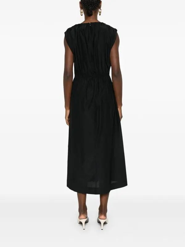 Loulou De Saison Aphrodite Gathered Midi Dress
