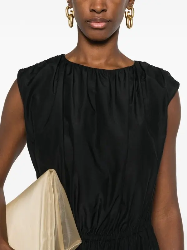 Loulou De Saison Aphrodite Gathered Midi Dress
