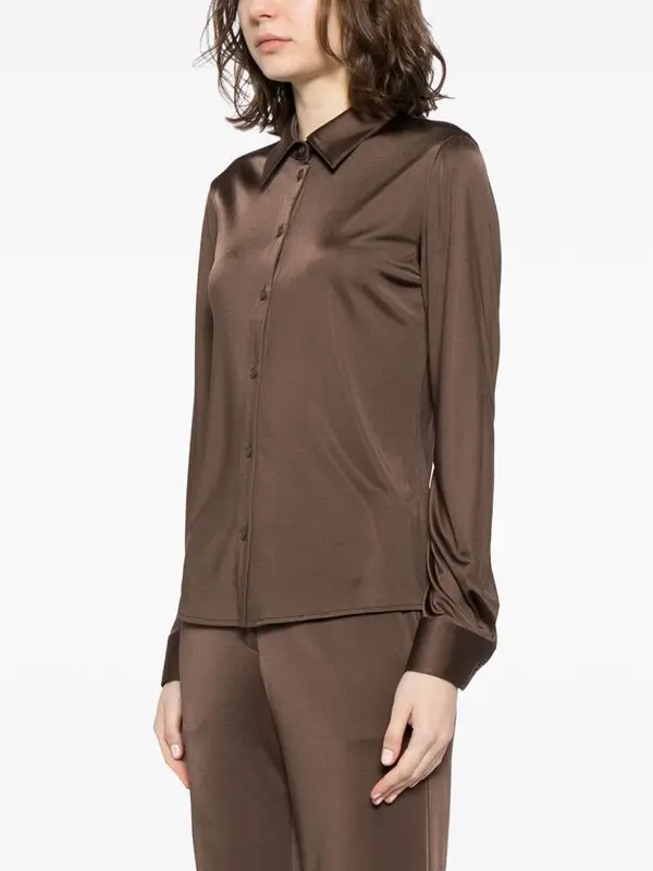 Helmut Lang Satin Button-up Shirt