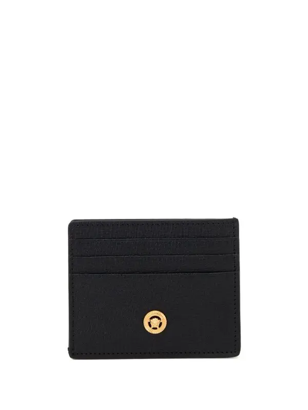Versace Medusa Leather Cardholder - Black