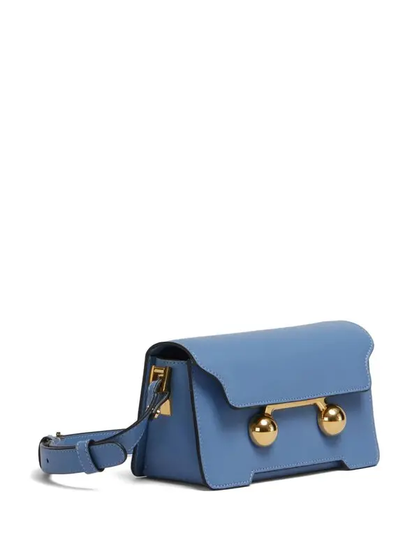 Marni Mini Trunkaroo Leather Shoulder Bag - Blue
