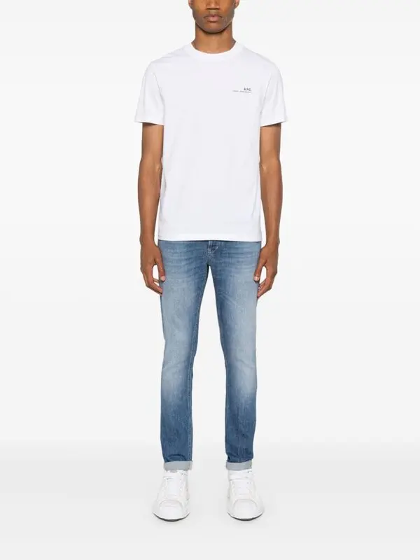 A.p.c. Logo-print Cotton T-shirt - White