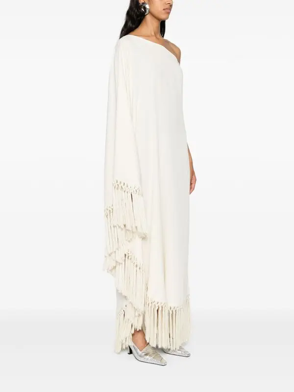 TALLER MARMO Arno Fringed Long Dress - White