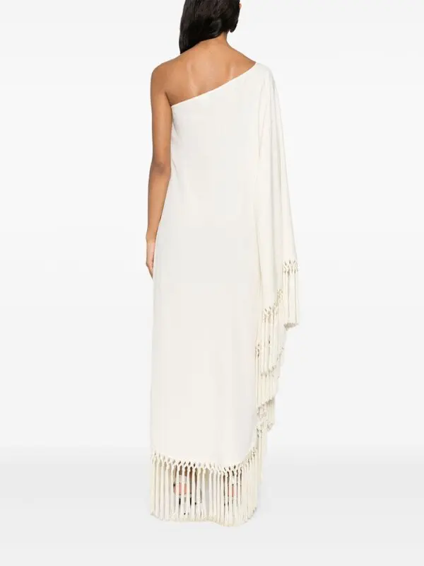 TALLER MARMO Arno Fringed Long Dress - White