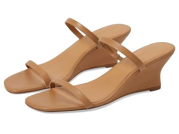 Madewell Rhea Wedge Heel Brown Editorialist