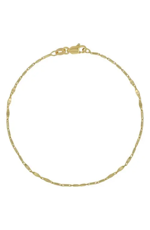Bony Levy 14k Gold Flat Link Chain Bracelet - 14k Yellow Gold