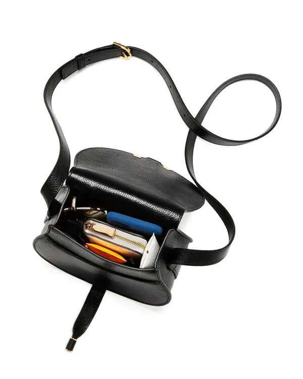Chloé Marcie Small Leather Saddle Bag
