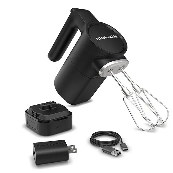 KITCHENAID Go Cordless Hand Mixer - Black