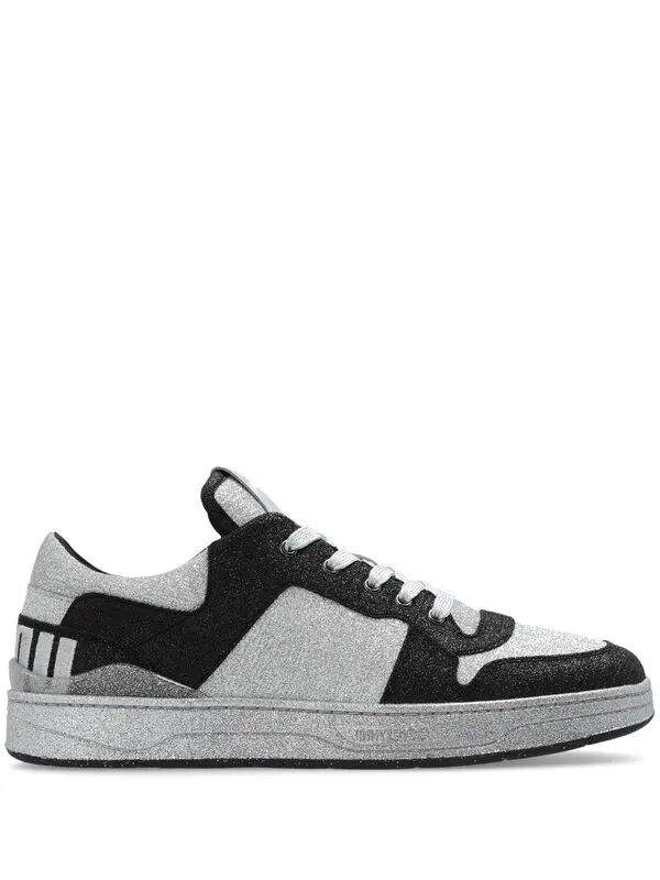 JIMMY CHOO Florent M Logo Patch Sneakers - Black