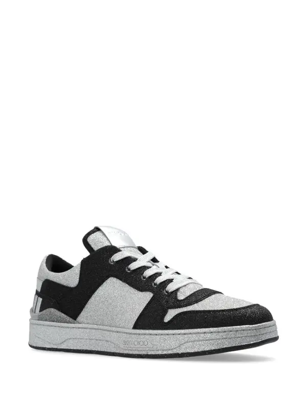 JIMMY CHOO Florent M Logo Patch Sneakers - Black