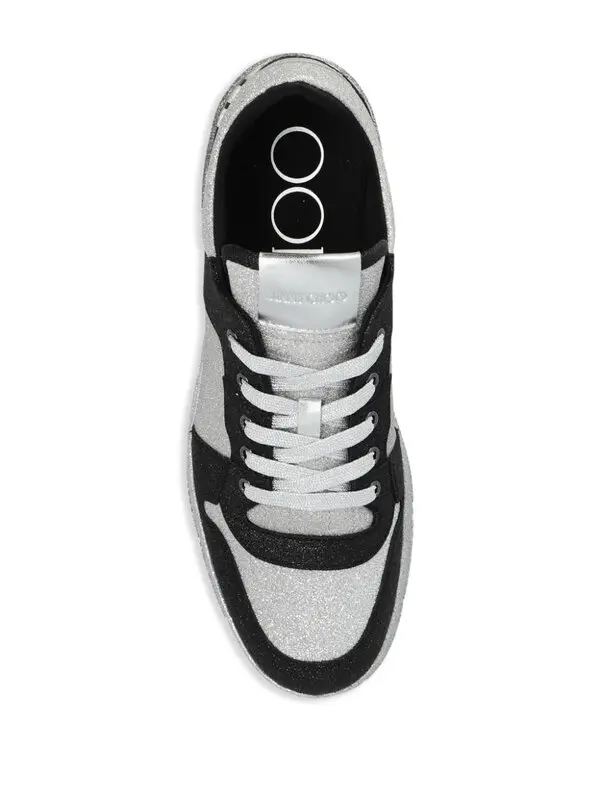 JIMMY CHOO Florent M Logo Patch Sneakers - Black