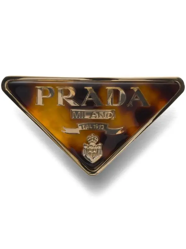 Prada Tortoiseshell-effect Hair Clip - Brown