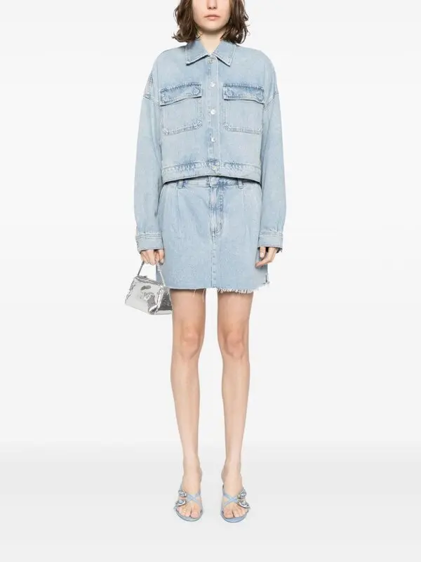 AGOLDE Becker Mini Denim Skirt - Blue