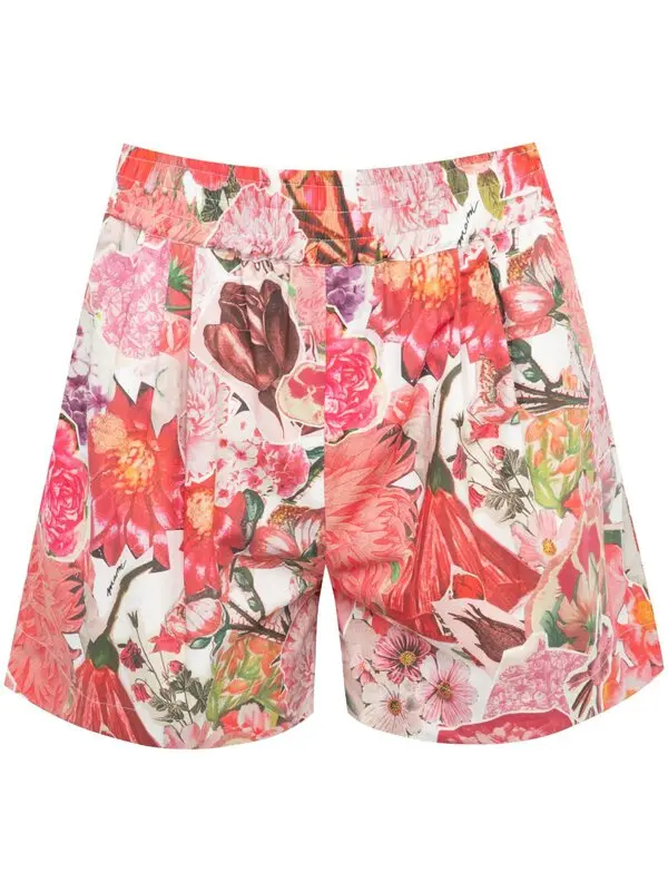 Marni Floral-print Twill Shorts