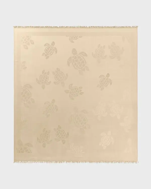 Vilebrequin Ronde Des Tortues Scarf Scarves Sublime - Beige