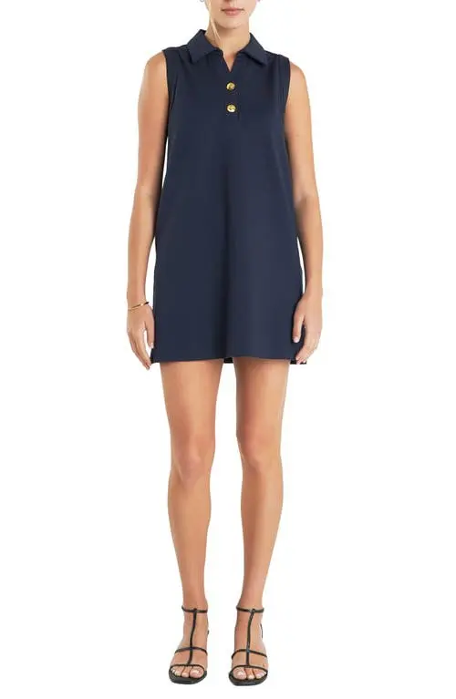 English Factory Collar Shift Minidress