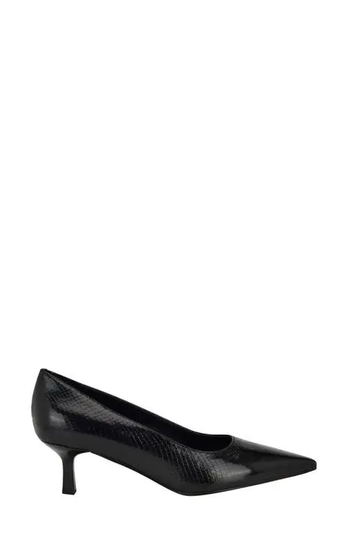 Calvin Klein Kierra Pointed Toe Pumps - Black Texture