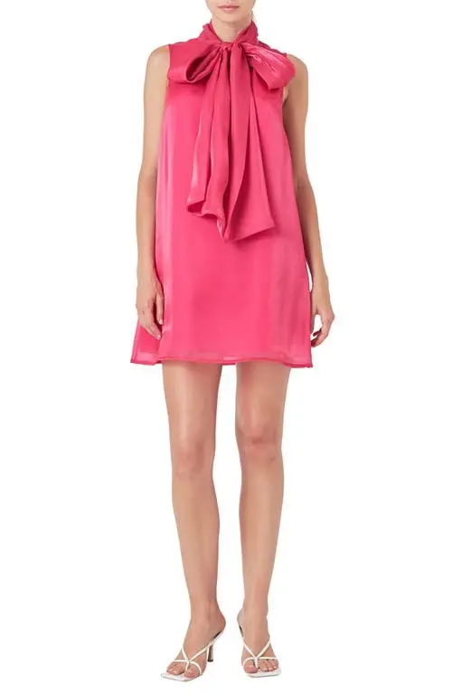 knee length dresses for ladies Mock Neck Sleeveless Knit Mini Dress – Endless Rose main image 1