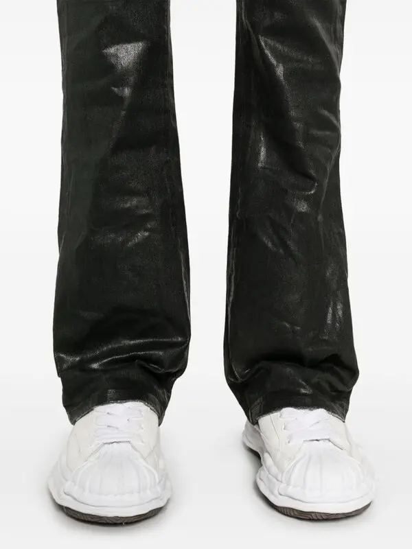 PURPLE BRAND P004 Low-rise Flared Jeans - Black