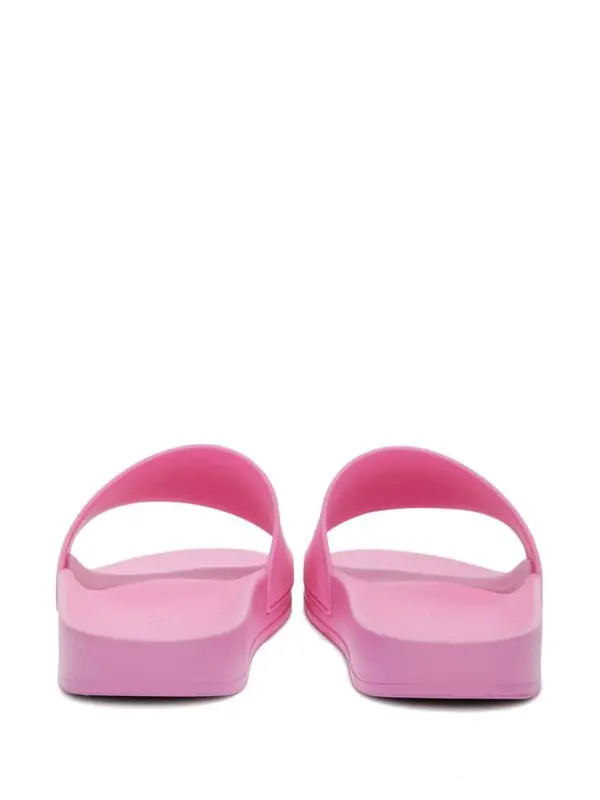 Palm Angels Logo-embossed Pool Slides - Pink