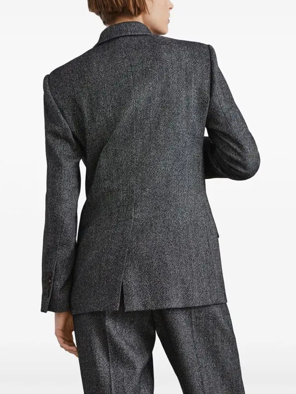 Brunello Cucinelli Double-breasted Herringbone Blazer