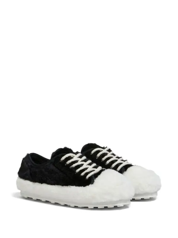 Marni Teddy Lace-up Sneakers - Black