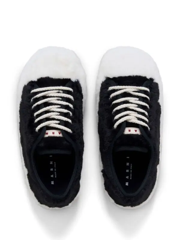 Marni Teddy Lace-up Sneakers - Black