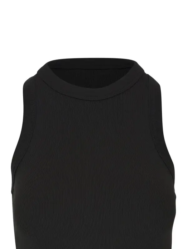 Veronica Beard Sleeveless Ribbed Top - Black