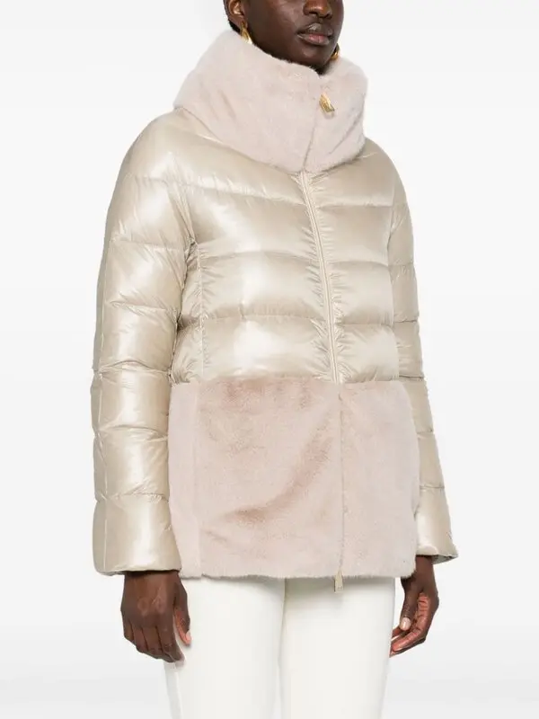 Herno Faux-fur Puffer Jacket