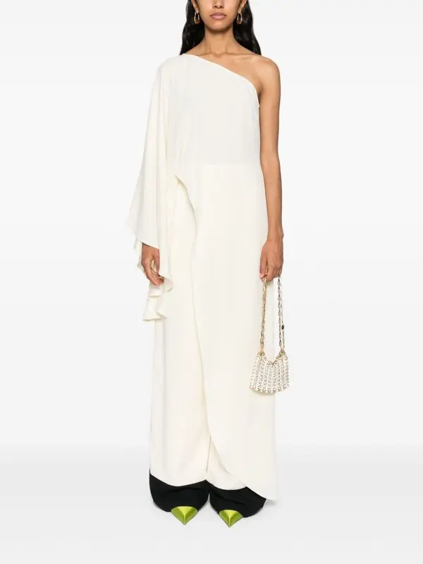 TALLER MARMO Marlene Corniche Palazzo Trousers - White