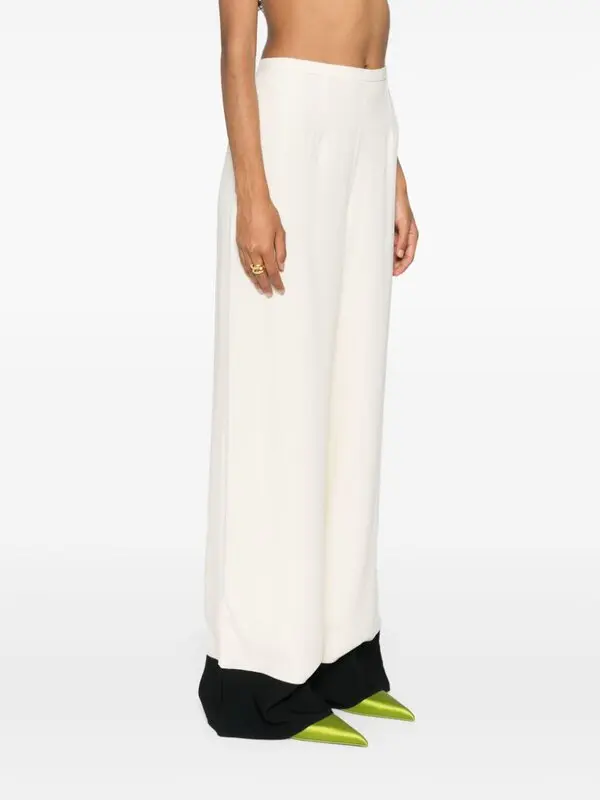 TALLER MARMO Marlene Corniche Palazzo Trousers - White
