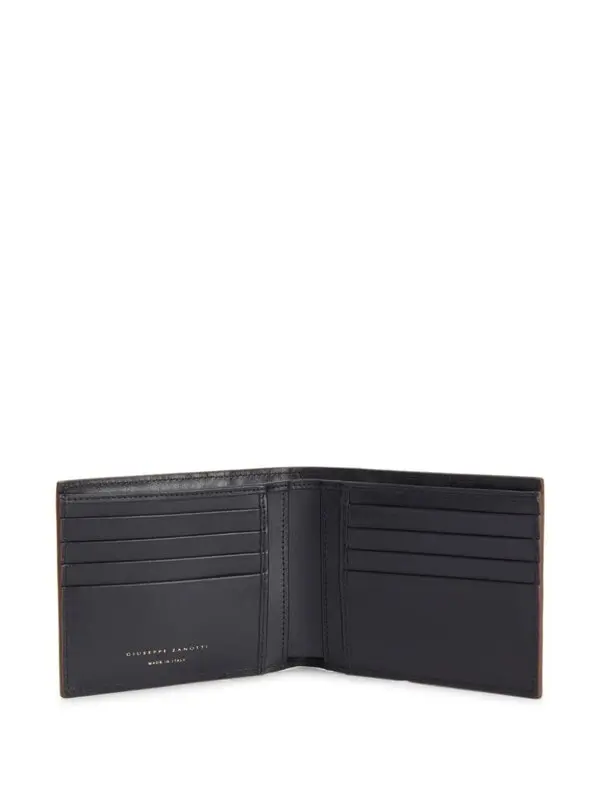 GIUSEPPE ZANOTTI Albert 2.0 Crocodile-print Leather Bi-fold Wallet - Brown