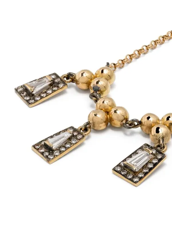 LEANDRA 18kt Yellow Diamond Necklace