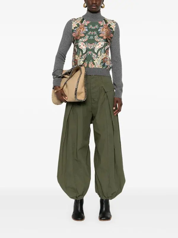 Etro Floral Contrast-panel Jumper