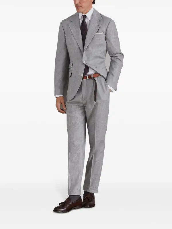 Brunello Cucinelli Single-breasted Herringbone Blazer